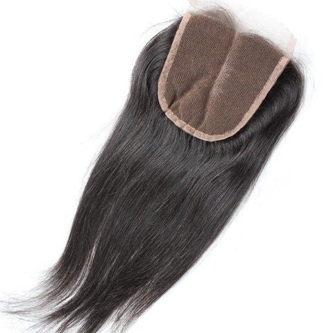 Virgin Brazilian Afro Human Hair Bleached Knots Lace Closure Natural ...